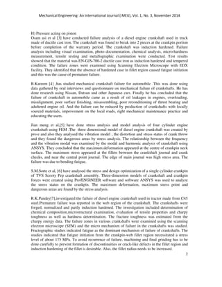 A Study of Crankpin Failure in I.C. Engine | PDF