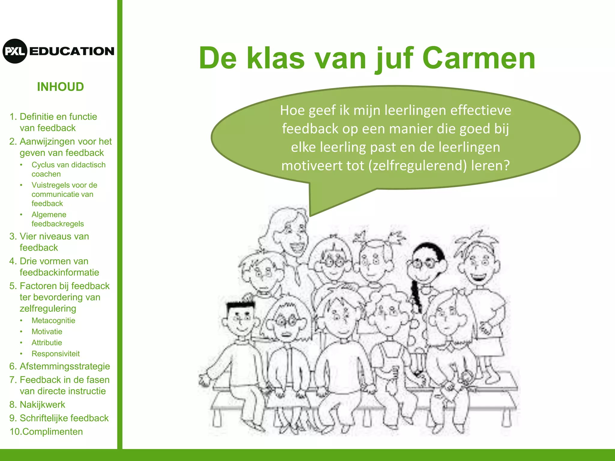 PPT feedback als motor voor zelfregulerend leren | PPTX