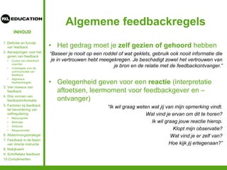 PPT feedback als motor voor zelfregulerend leren | PPTX