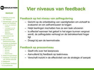 PPT feedback als motor voor zelfregulerend leren | PPTX
