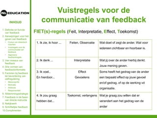PPT feedback als motor voor zelfregulerend leren | PPTX