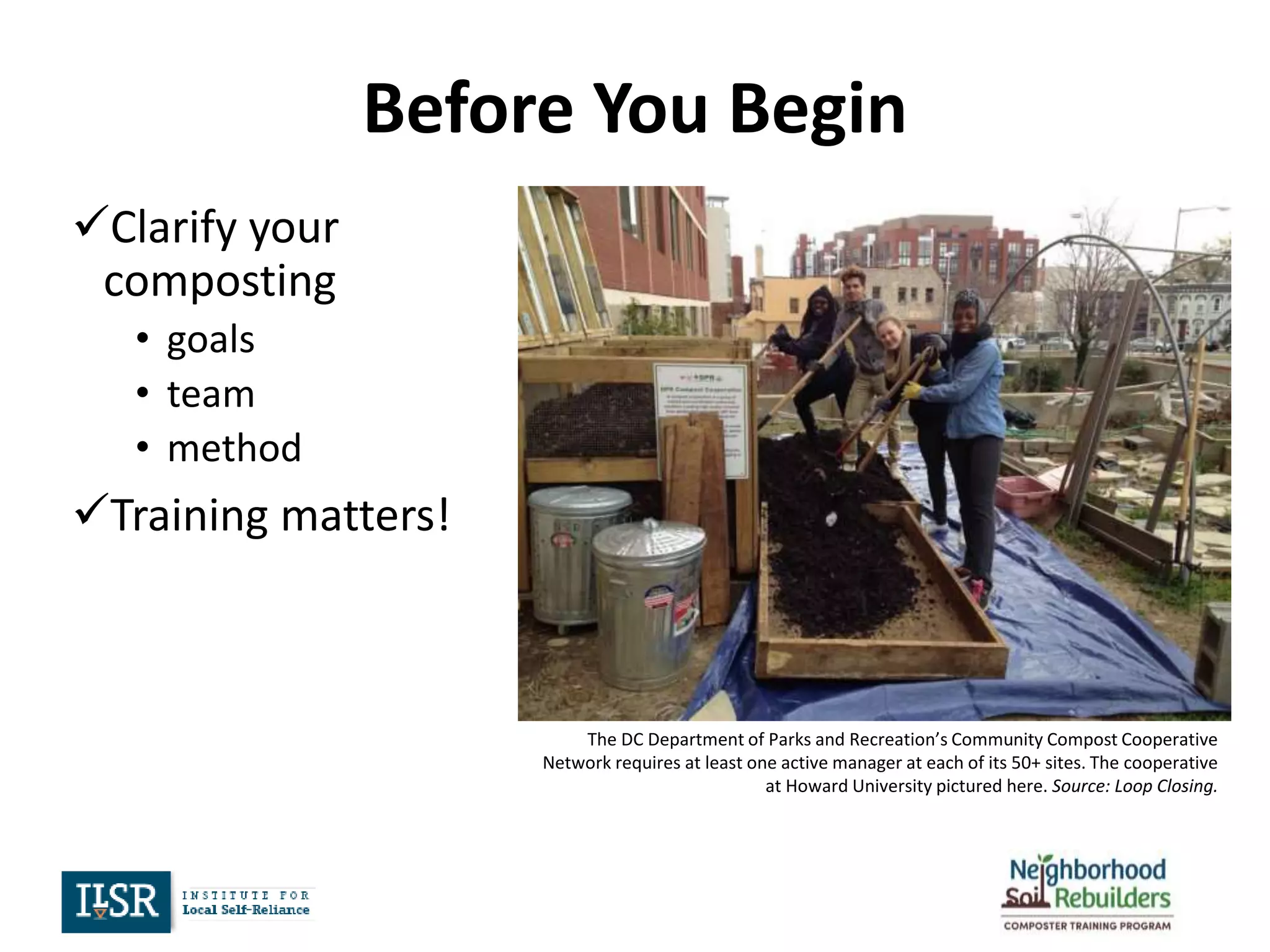 Community Composting Done Right: A Guide to Best Management Practices | PPT