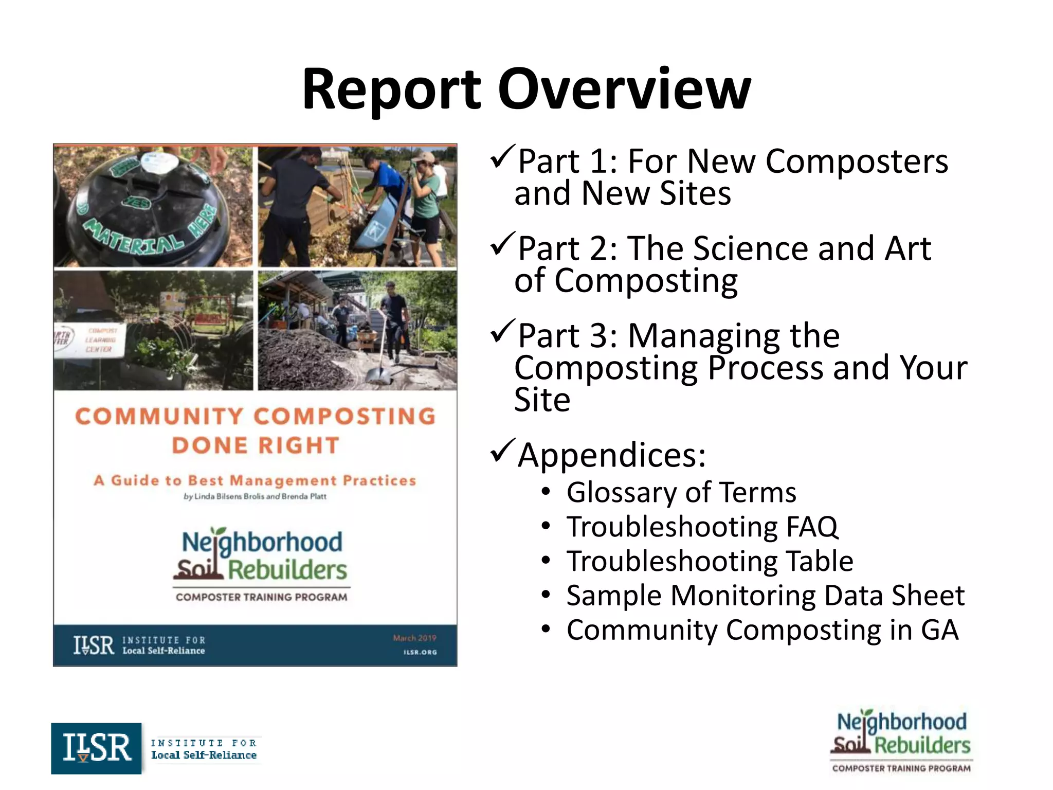 Community Composting Done Right: A Guide to Best Management Practices | PPT