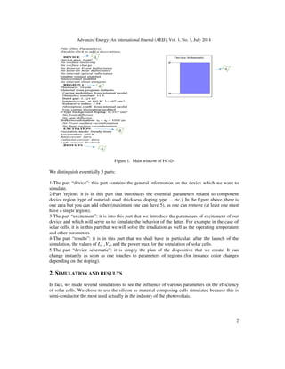 SIMULATION OF THE SOLAR CELLS WITH PC1D, APPLICATION TO CELLS BASED ON ...