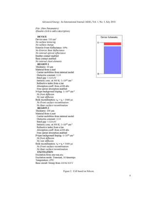 SIMULATION OF THE SOLAR CELLS WITH PC1D, APPLICATION TO CELLS BASED ON ...