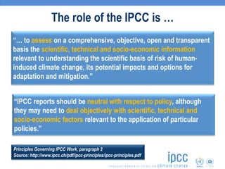 Presentation on the IPCC Role and Activities | PPT