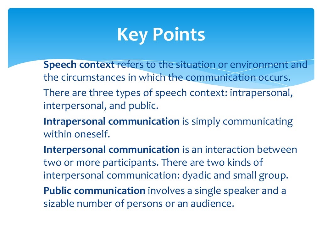 Oral Communication Types Of Speech Context 1 Oral Communication Types Of Speech Context 1