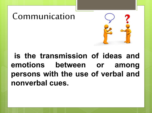 Oral Communication (Definition of Communication) 1 | PPT