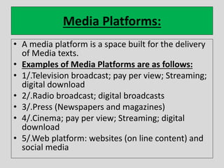 1. Introduction to media studies | PPT