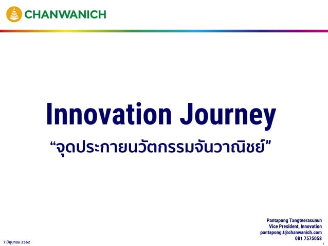 Chanwanich Innovation Day | PPT