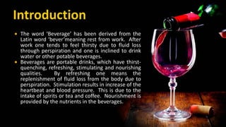 Beverages | PPTX
