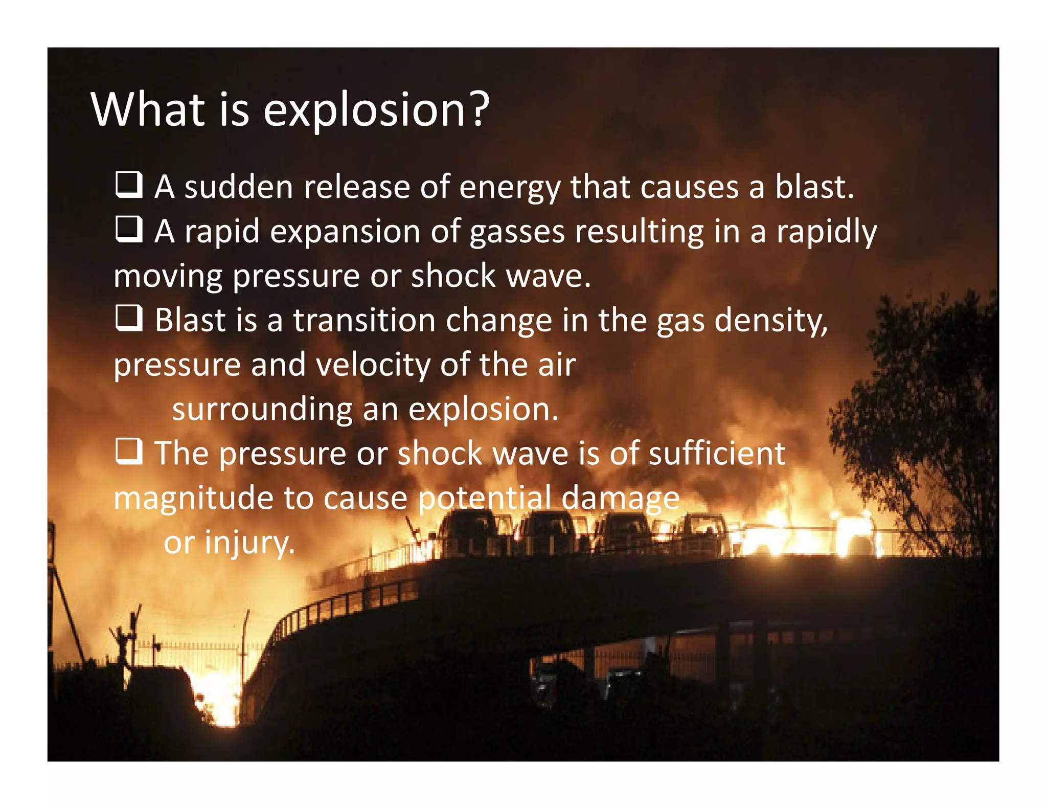 Details on Chemical Explosion | PDF