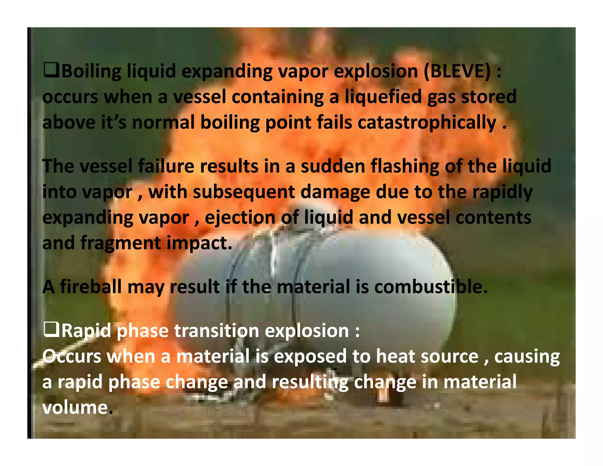 Details on Chemical Explosion | PDF