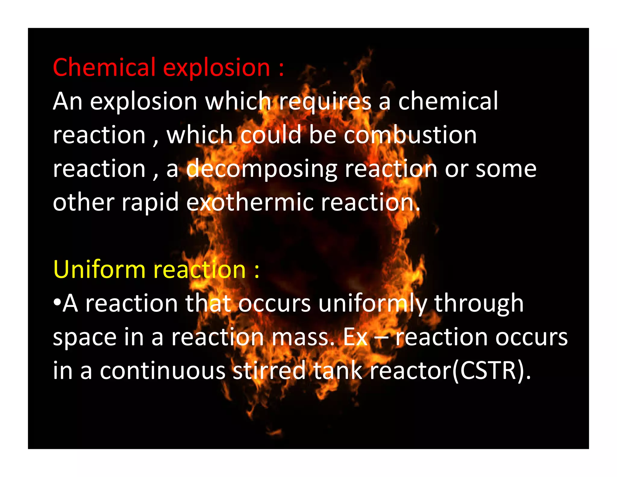 Details on Chemical Explosion | PDF