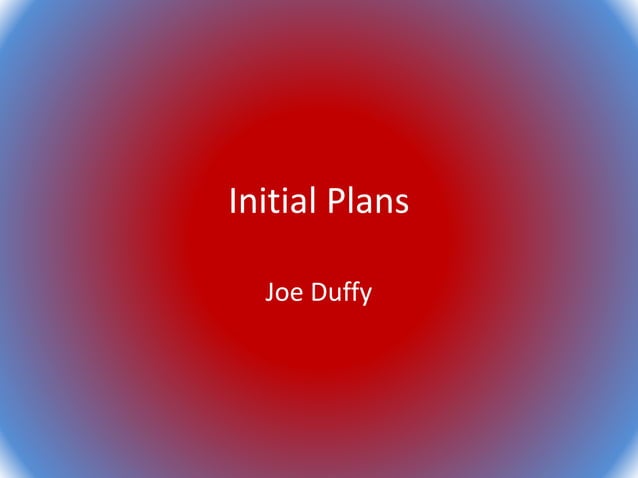 FMP #1 Intial Ideas Completed | PPT