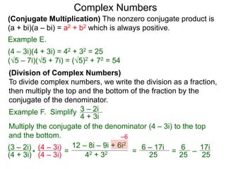1.4 complex numbers t | PPT