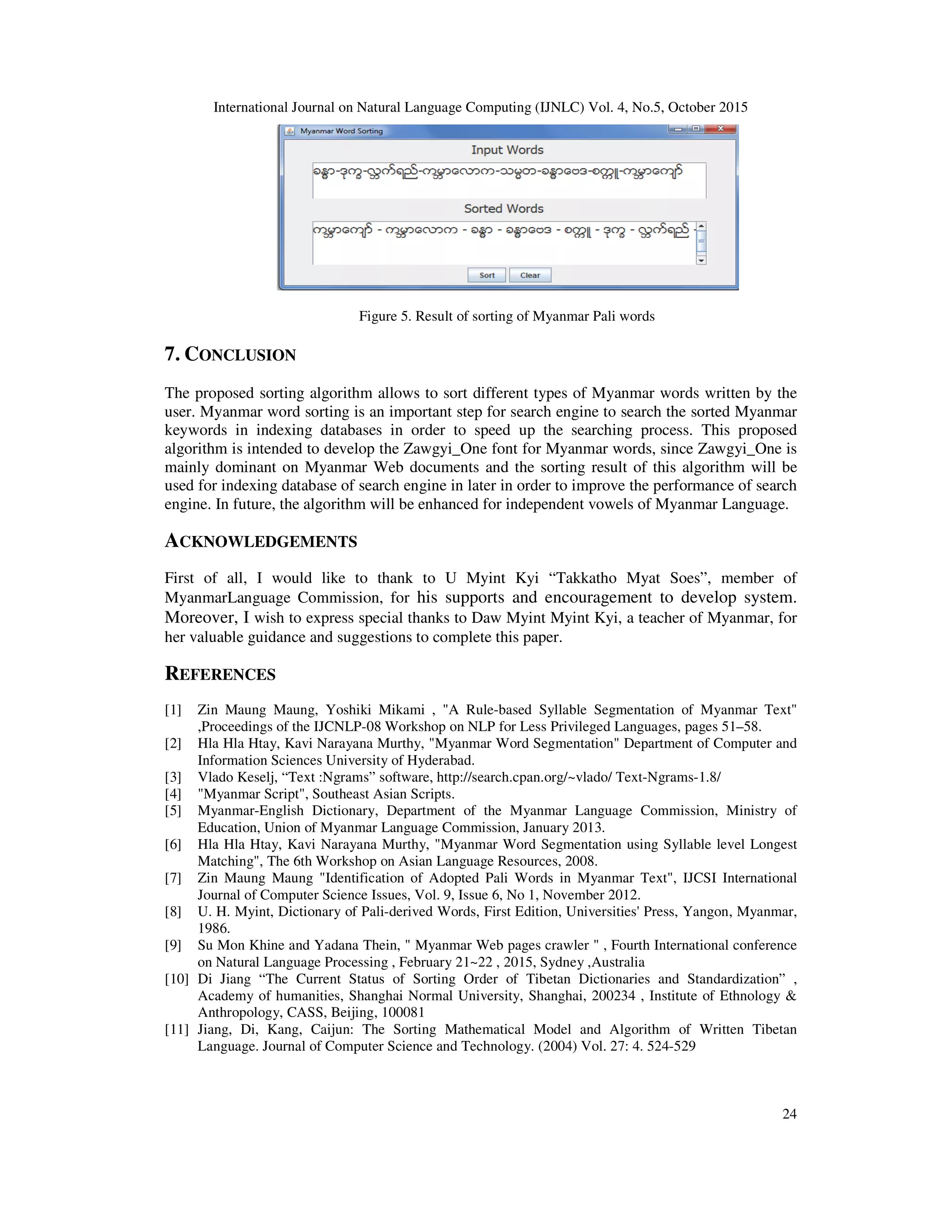 MYANMAR WORDS SORTING | PDF