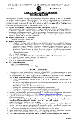 1. buet-m sc-circular-april-2019 | PDF