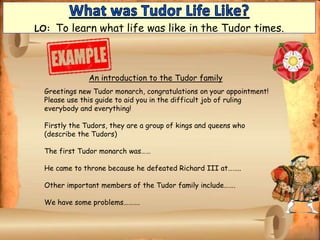1. introduction to the tudors | PPTX