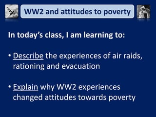 Making of Modern Britain 1880-1951 - wartime experiences and attitudes ...