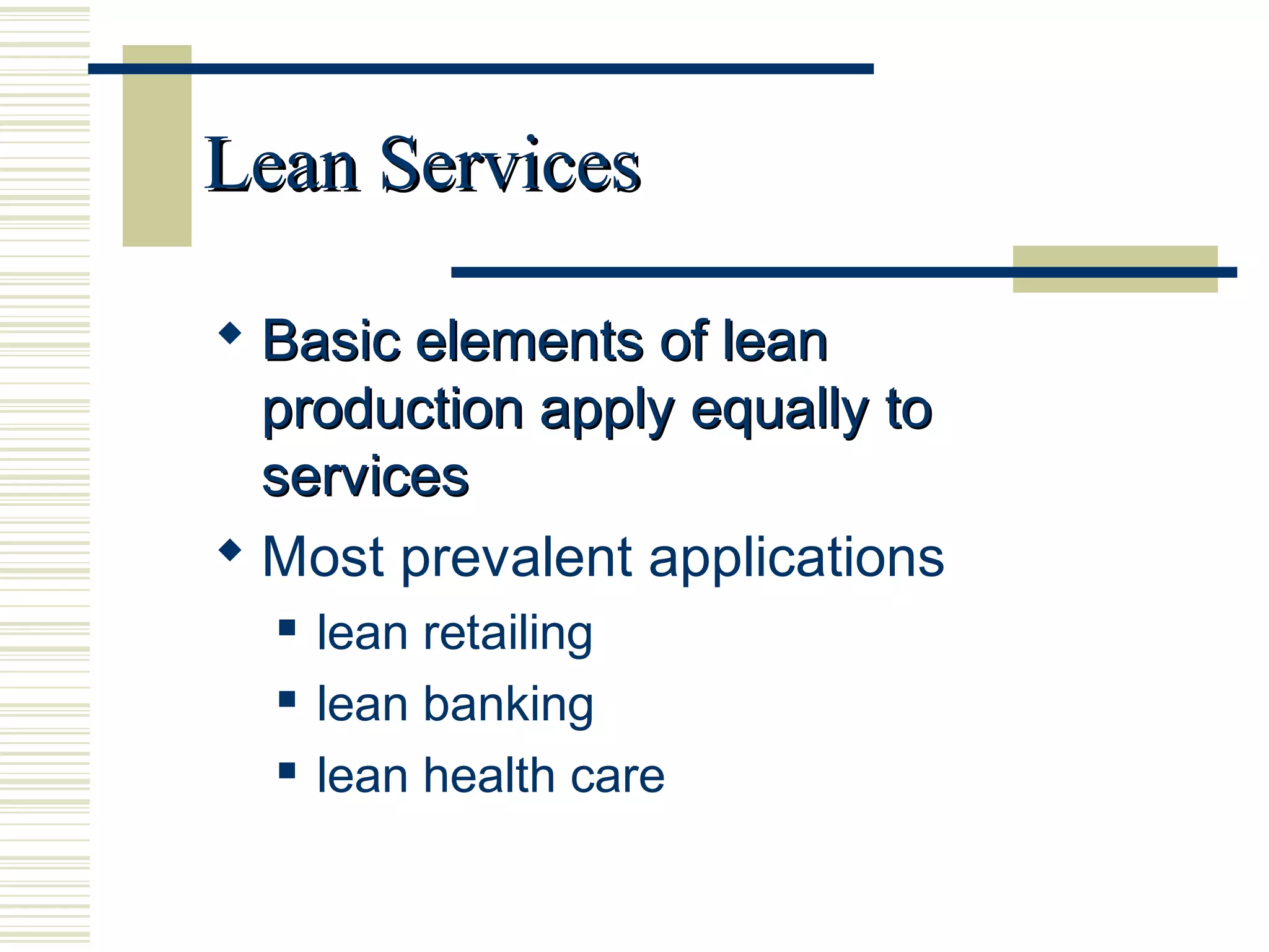 Basic Elements of Lean | PPT
