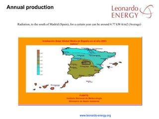 Photovoltaic Training Course - Module 1.3 - PV facility calculations | PPTX