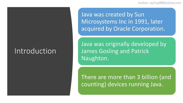 Java overview and architecture | PPTX