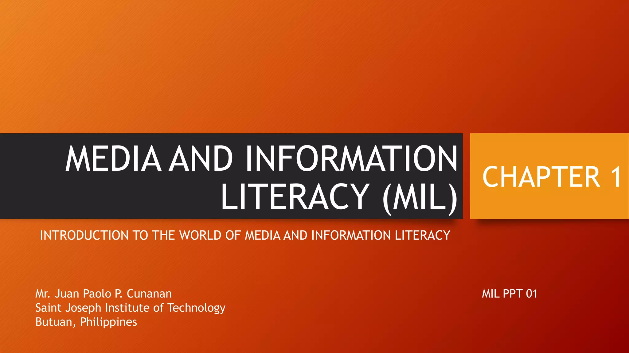 1.media and information literacy (mil) | PPTX