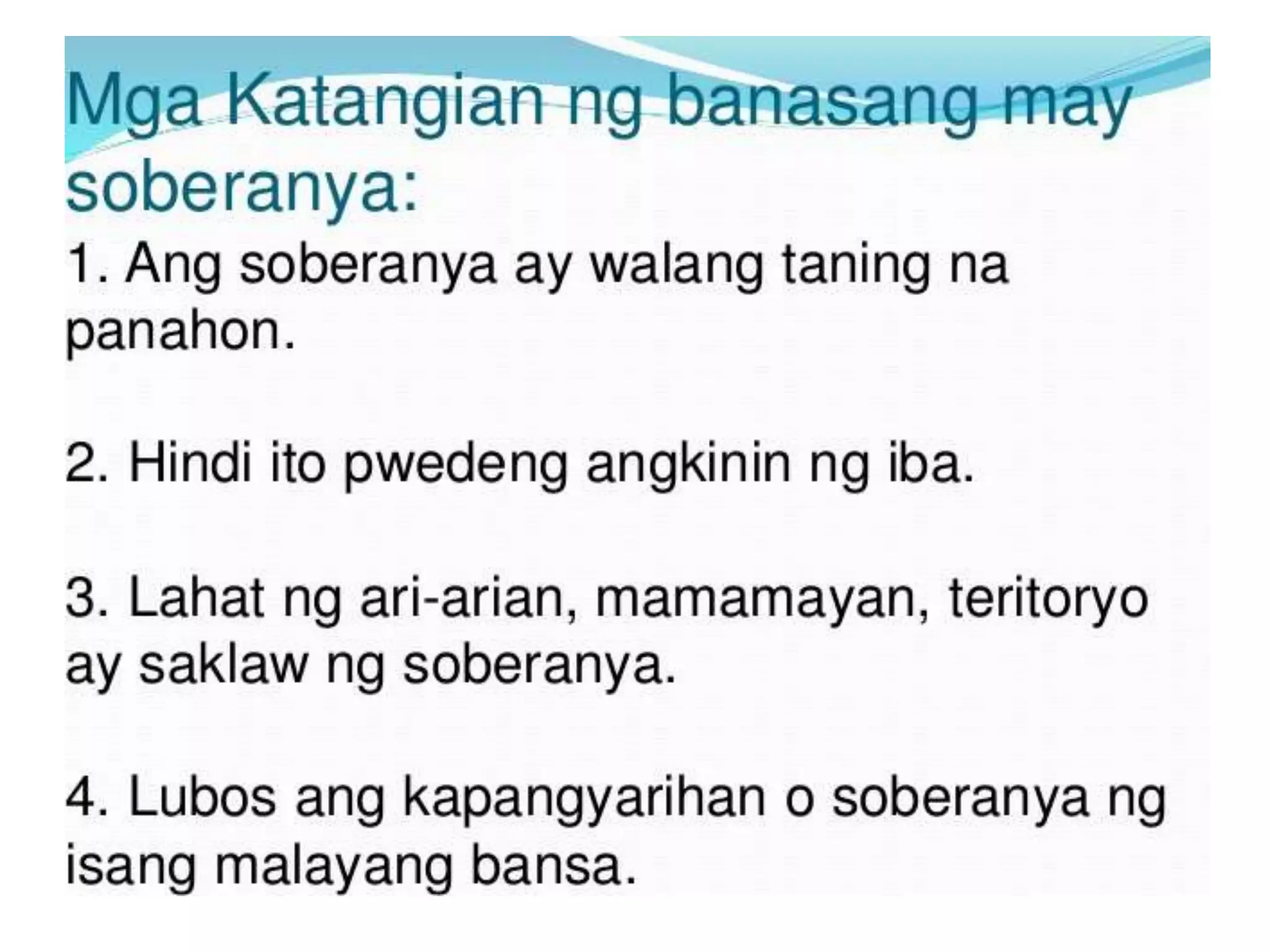 Katangian ng Isang Bansa | PPTX