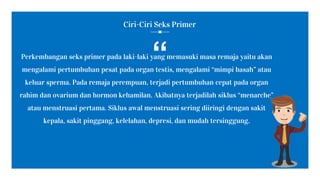 1. perkembangan fisik fase usia remaja | PPTX