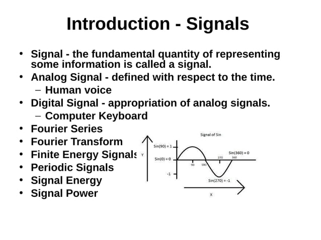 1.introduction to signals | PDF | Physics | Science