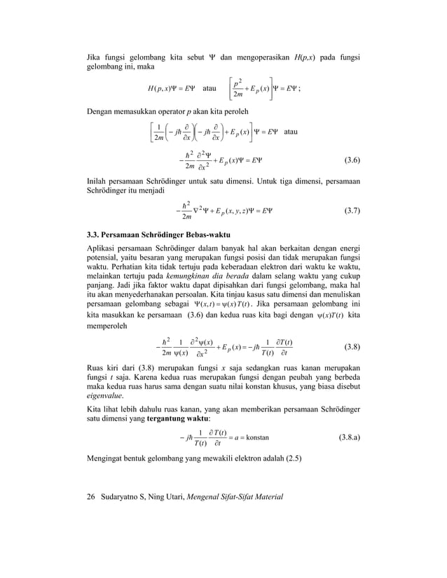 1. persamaan schrodinger | PDF