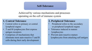 Immunological tolerance | PPTX | Endocrine and Metabolic Diseases ...