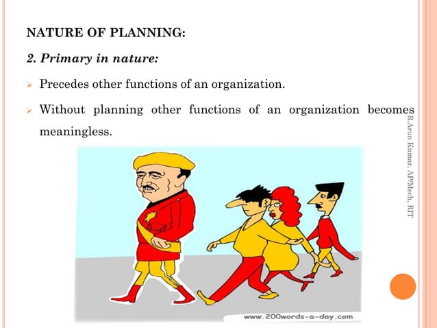 Nature and purpose of planning | PDF