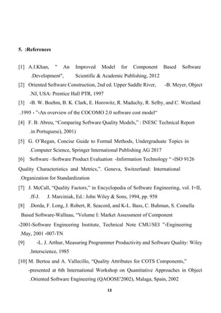 A New Model for Study of Quality Attributes to Components Based ...