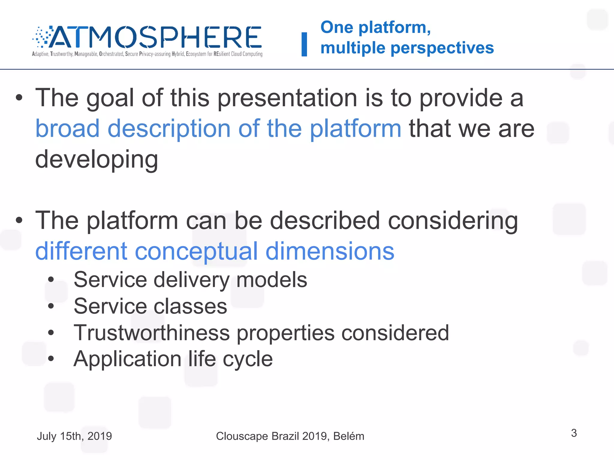ATMOSPHERE: An architecture for trustworthy cloud services | PPT