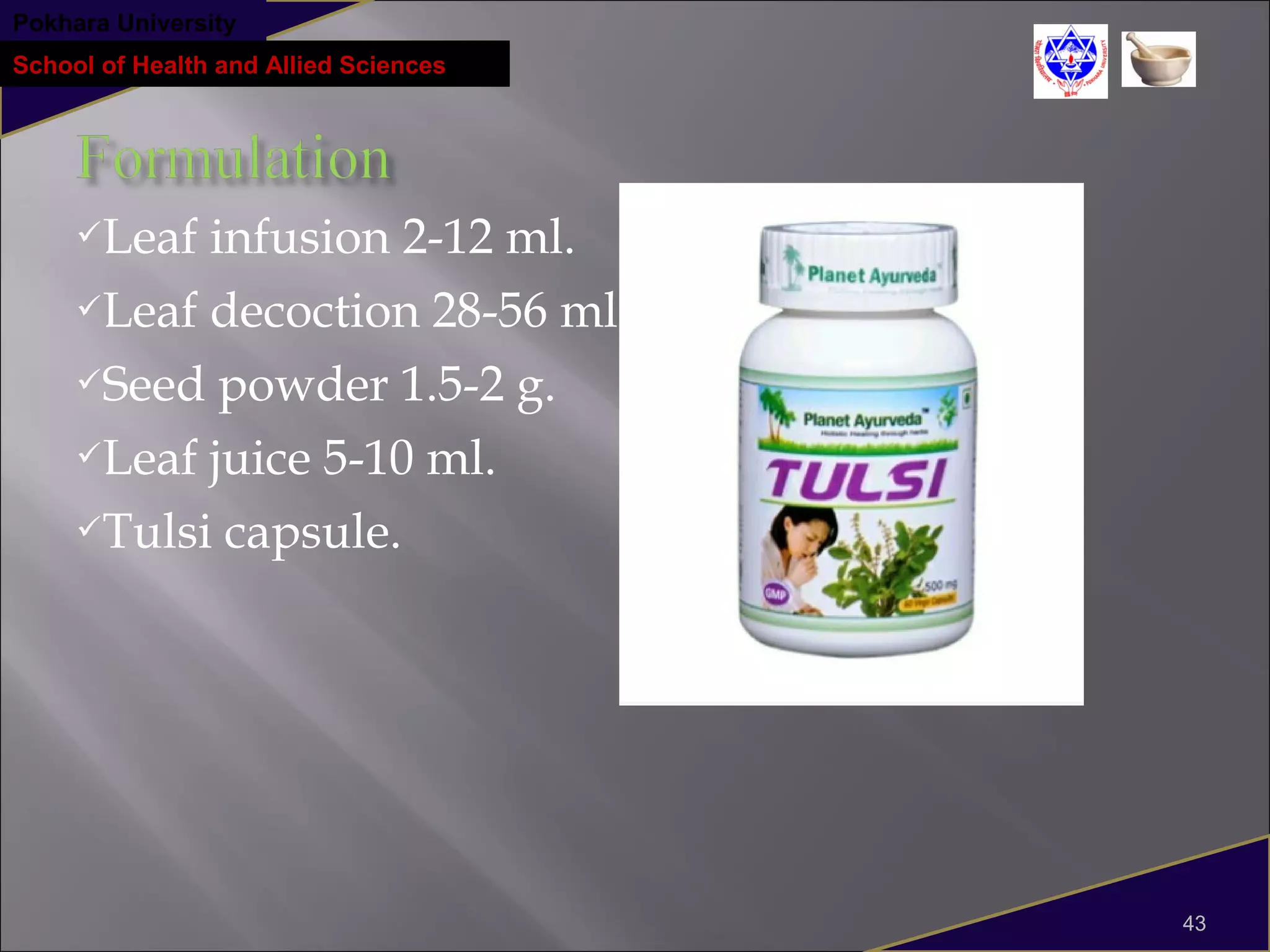 1.ocimum sanctum(tulsi) | PPT
