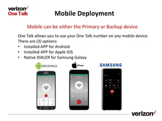 1. Verizon One Talk Sales Strategy Overview For Retail & Hospitality | PPT