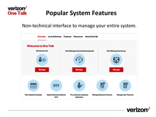 1. Verizon One Talk Sales Strategy Overview For Retail & Hospitality | PPT