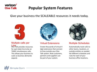 1. Verizon One Talk Sales Strategy Overview For Retail & Hospitality | PPT