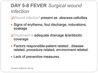 POSTOPRATIVE SURGICAL COMPLICATIONS | PPTX
