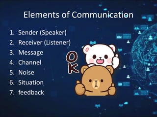 definition and the process of communication | PPTX