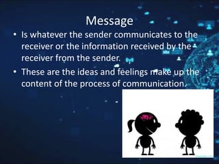 definition and the process of communication | PPTX