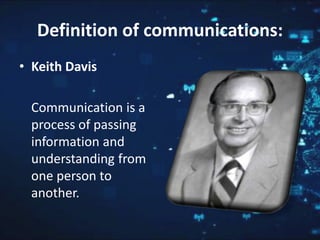 definition and the process of communication | PPTX