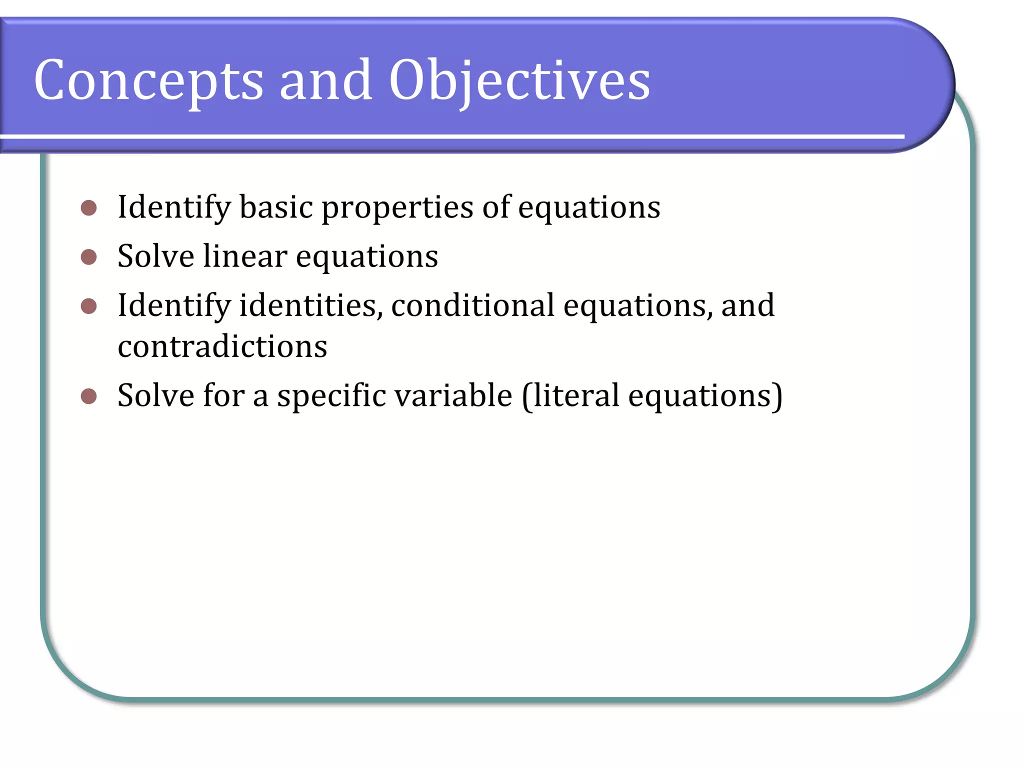 1.1 Linear Equations | PDF
