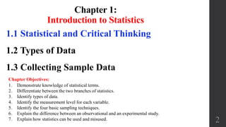 1.1 statistical and critical thinking | PPTX