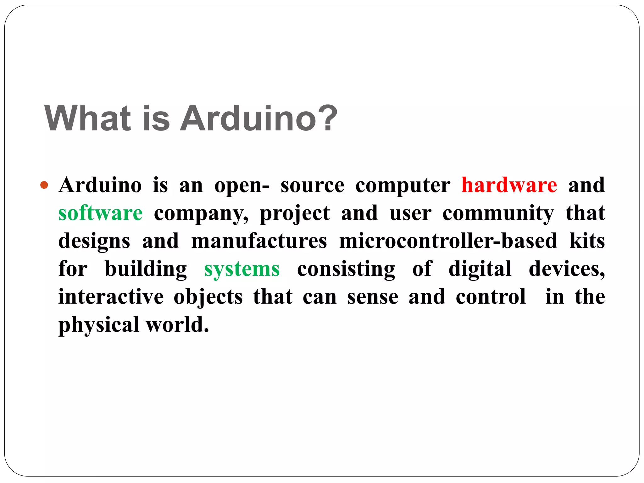 Introduction To Arduino Ppt
