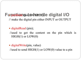 Introduction to Arduino | PPT | Free Download