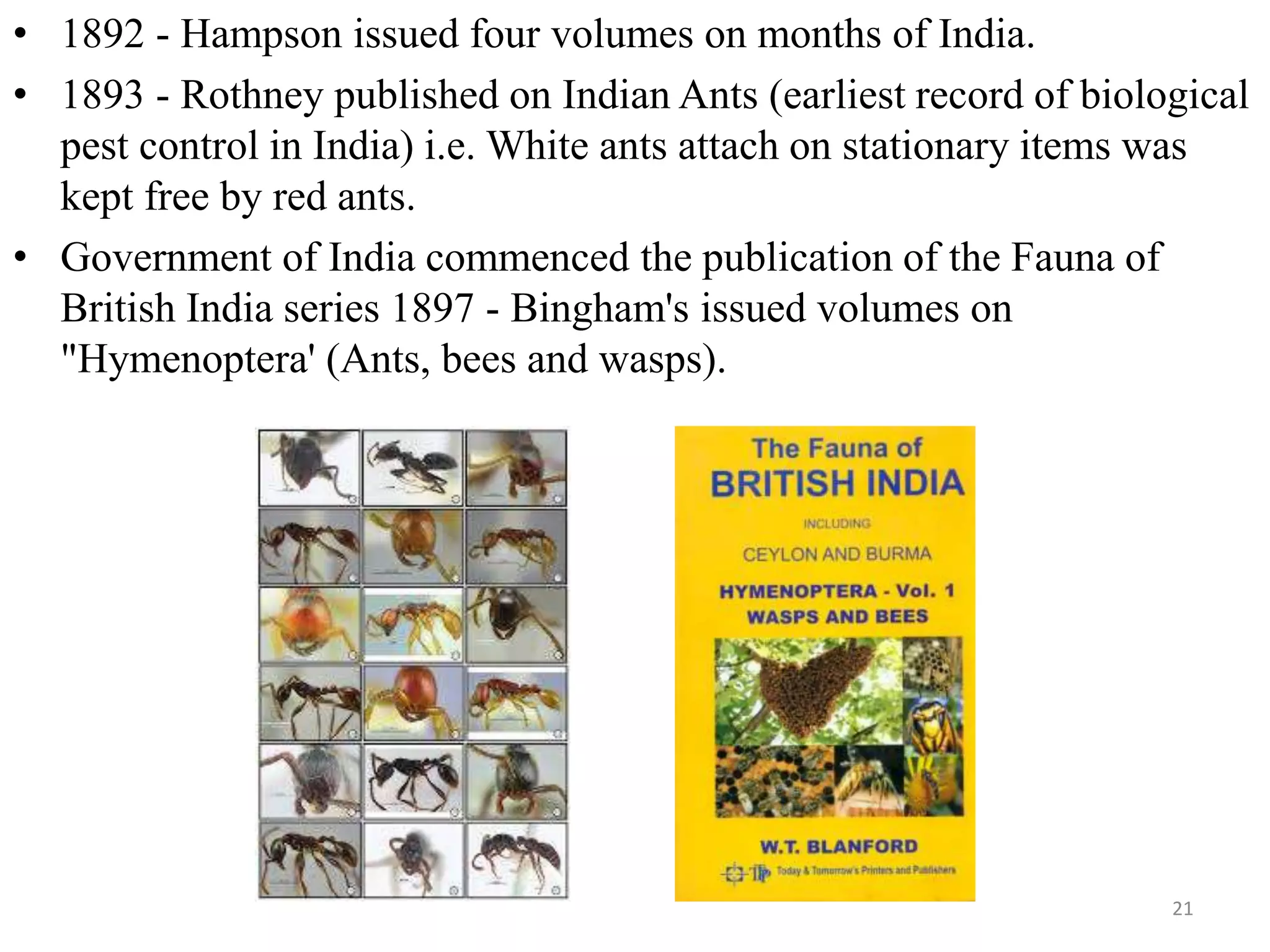 History of entomology in India by Dr. T. Krishna Chaitanya | PPTX