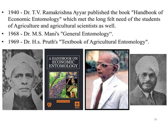 History of entomology in India by Dr. T. Krishna Chaitanya | PPTX